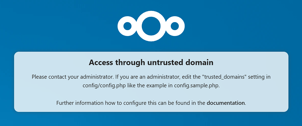Need help for Nextcloud - untrusted domains - *.crt properly installed ...